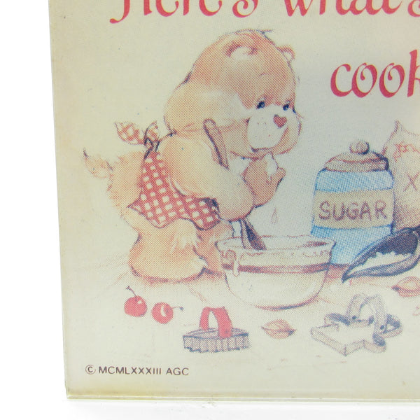 Care Bears Vintage Kitchen Magnet Tenderheart Baking Cookies - Here's ...