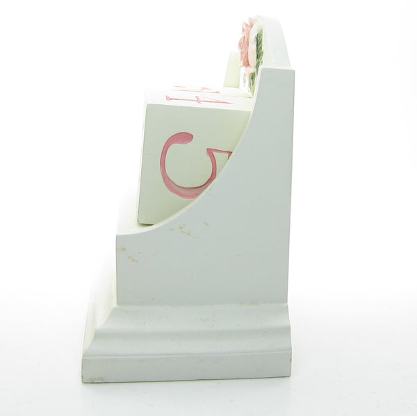 Marjolein Bastin Pink Rose Perpetual Block Calendar Hallmark Desk Deco ...