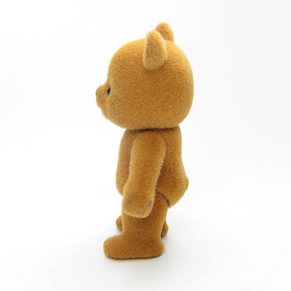 Maple Town Bear Family Child Flocked Animal Figure | Brown Eyed Rose