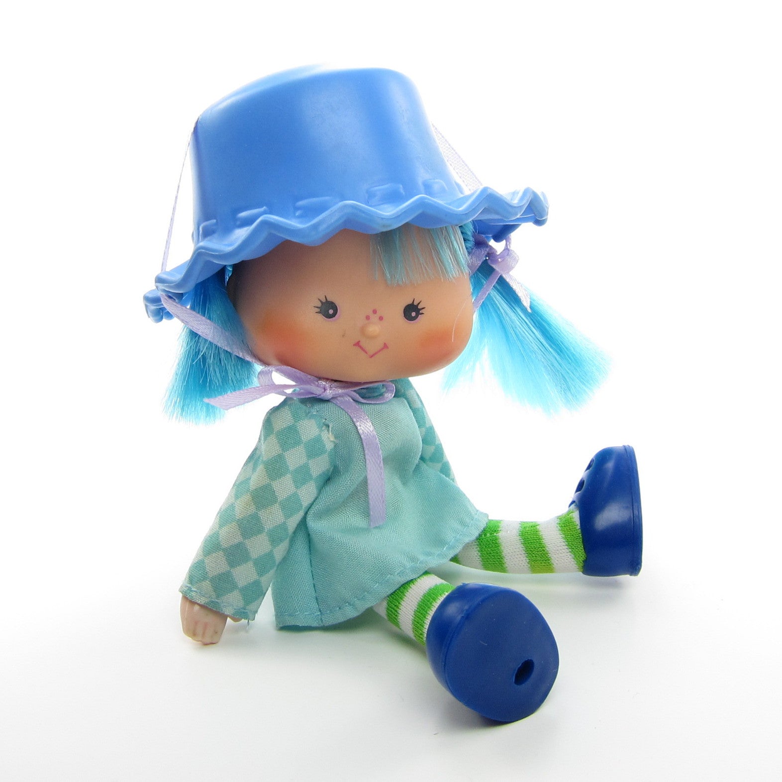 Flat Hands Blueberry Muffin Doll Vintage First Issue | Brown Eyed Rose