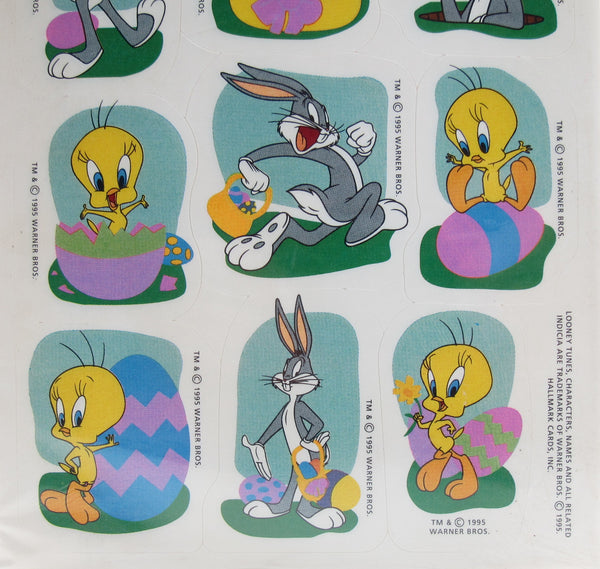 Looney Tunes Easter Stickers Vintage 1997 Hallmark Expressions | Brown ...