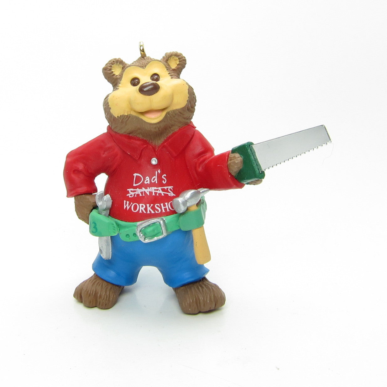 Dad's Workshop Ornament Hallmark Vintage 1993 Bear with Tools | Brown ...