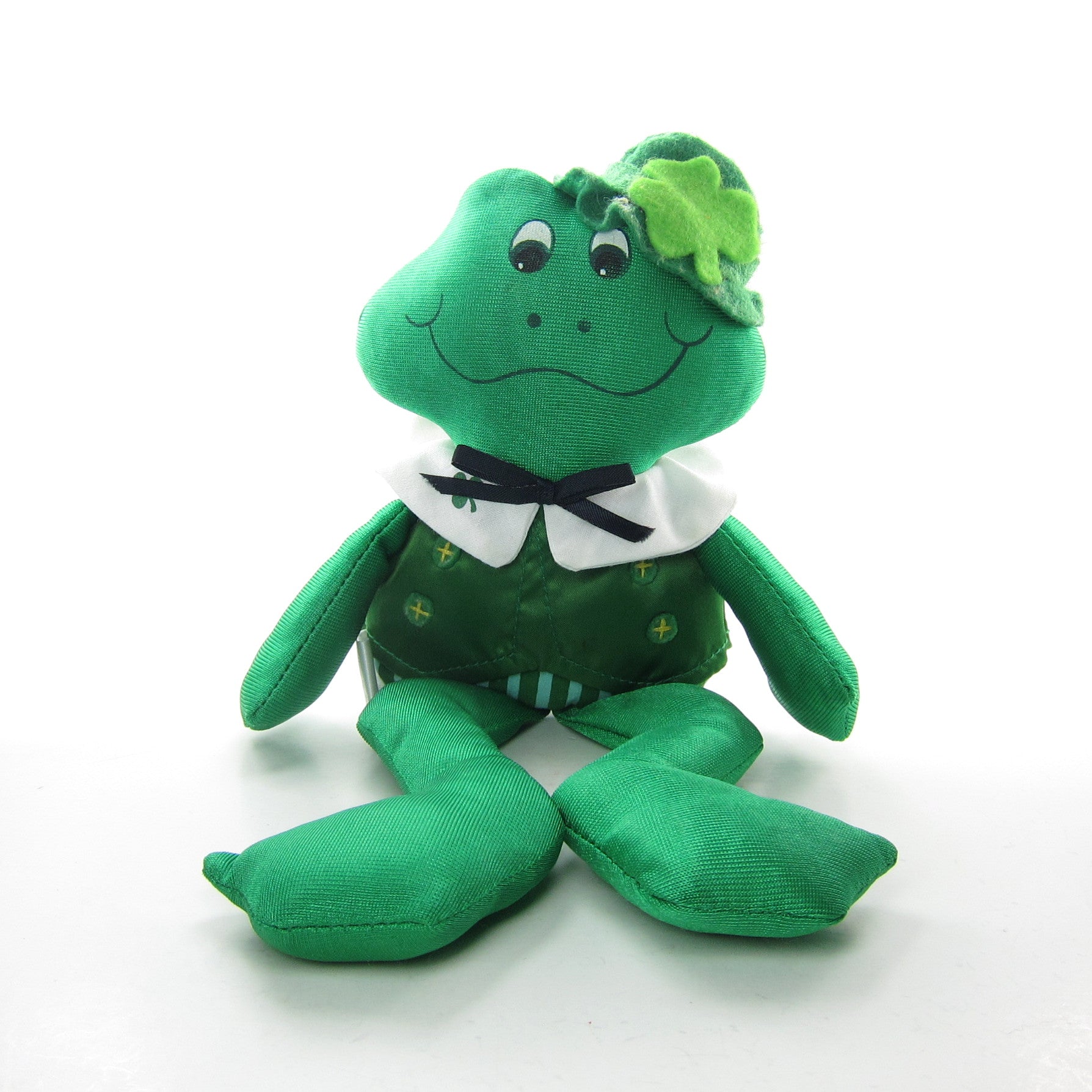 Hallmark O'Hoppy the Frog Bean Bag 1982 Plush Toy | Brown Eyed Rose