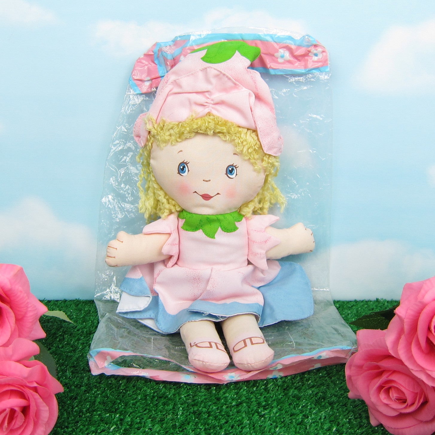 Little Blossom Rag Doll Vintage 1986 Avon Cloth Toy | Brown Eyed Rose