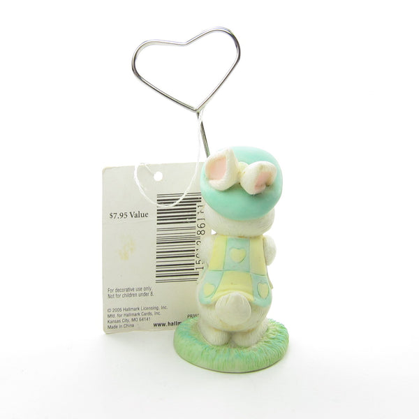 Bunny Rabbit Photo Holder Hallmark Keepsake Figurine | Brown Eyed Rose