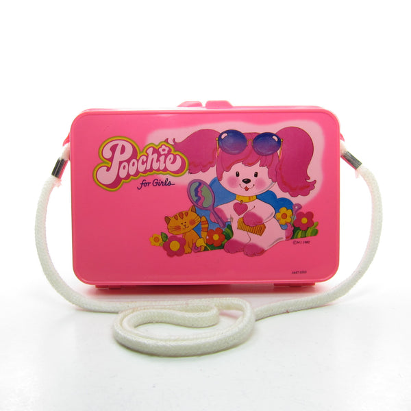 Poochie Purse Vintage Pink Plastic Carry Case | Brown Eyed Rose