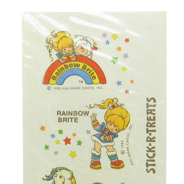 Rainbow Brite Stickers Vintage 1983 Stick-R-Treats Pack | Brown Eyed Rose