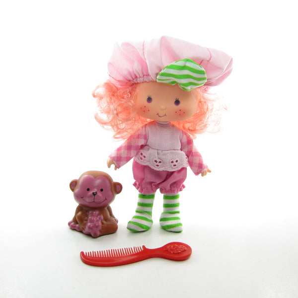 Raspberry Tart Doll with Rhubarb Monkey Pet | Brown Eyed Rose