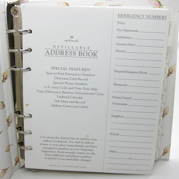 Marjolein Bastin Roses Address Book Vintage Hallmark Nature's Sketchbo ...