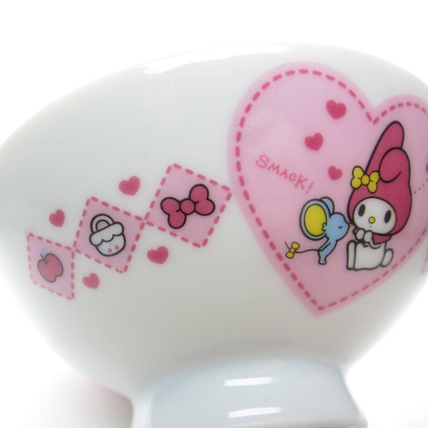 My Melody Rice Bowl Vintage Sanrio 1999 Round Ceramic Dish | Brown Eyed ...