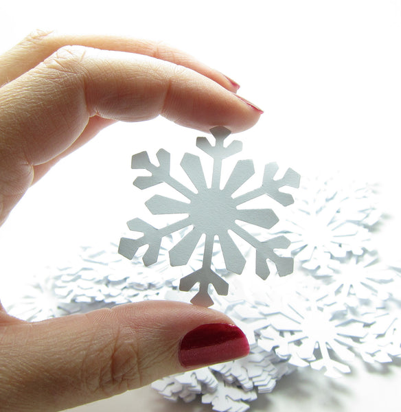 Large Paper Snowflake Die Cut Shapes for Scrapbooking, Card Making ...
