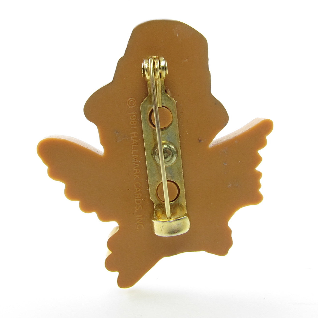 Thanksgiving Bird in Pilgrim Hat Pin Vintage Hallmark 1981Lapel | Brown ...