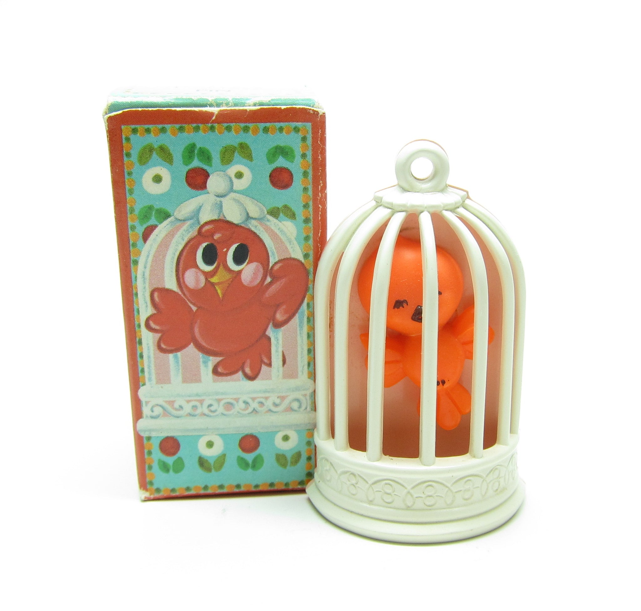 Vintage Avon Bobbin' Robin Pin 1975 Bird in Birdcage Pin | Brown Eyed Rose