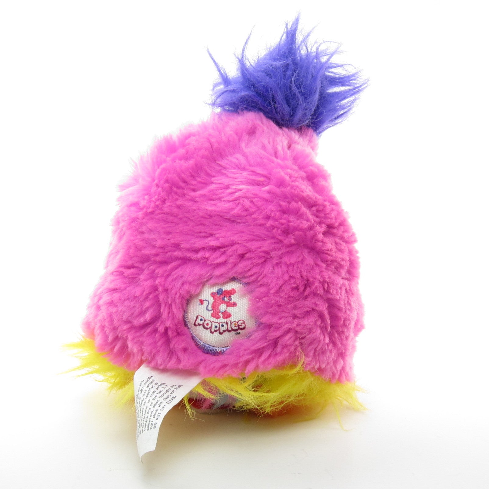 Popples Yellow Puffling Popple Plush Stuffed Animal Toy | Brown Eyed Rose