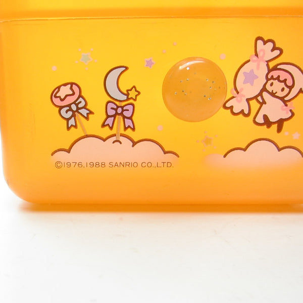 Pink Glitter Little Twin Stars 1988 Trinket Box with Drawers | Brown ...