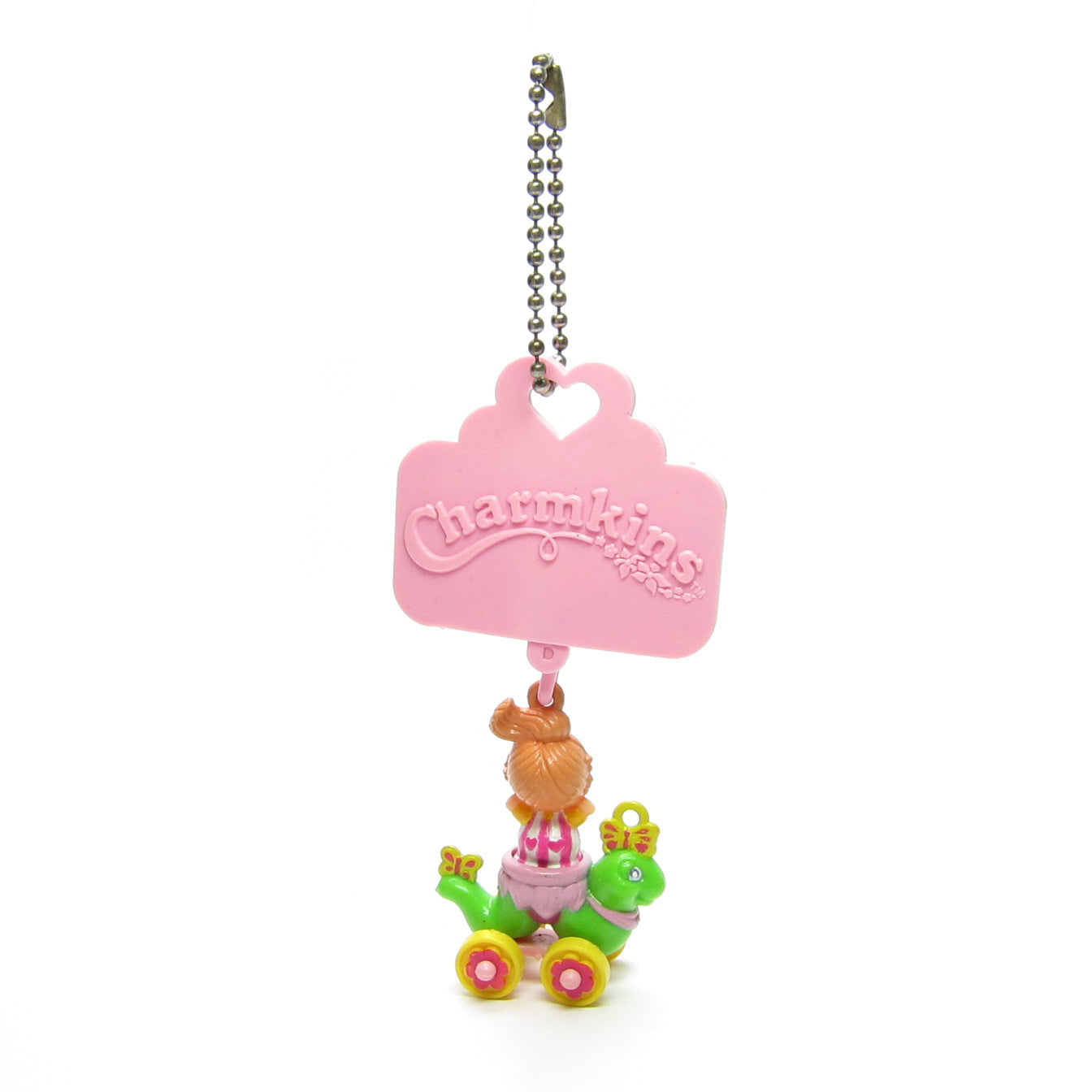 Bouncing Bet & Half An Inchworm Charmkins Name Tag Keychain | Brown ...