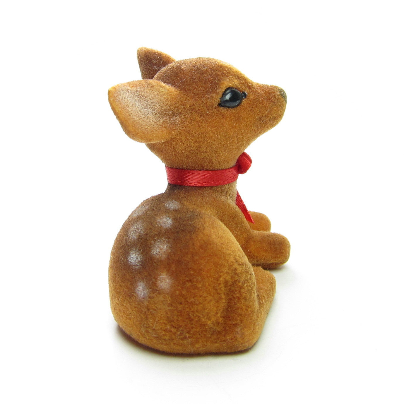 Hallmark Flocked Deer or Fawn Vintage 1983 Merry Miniatures Figurine ...