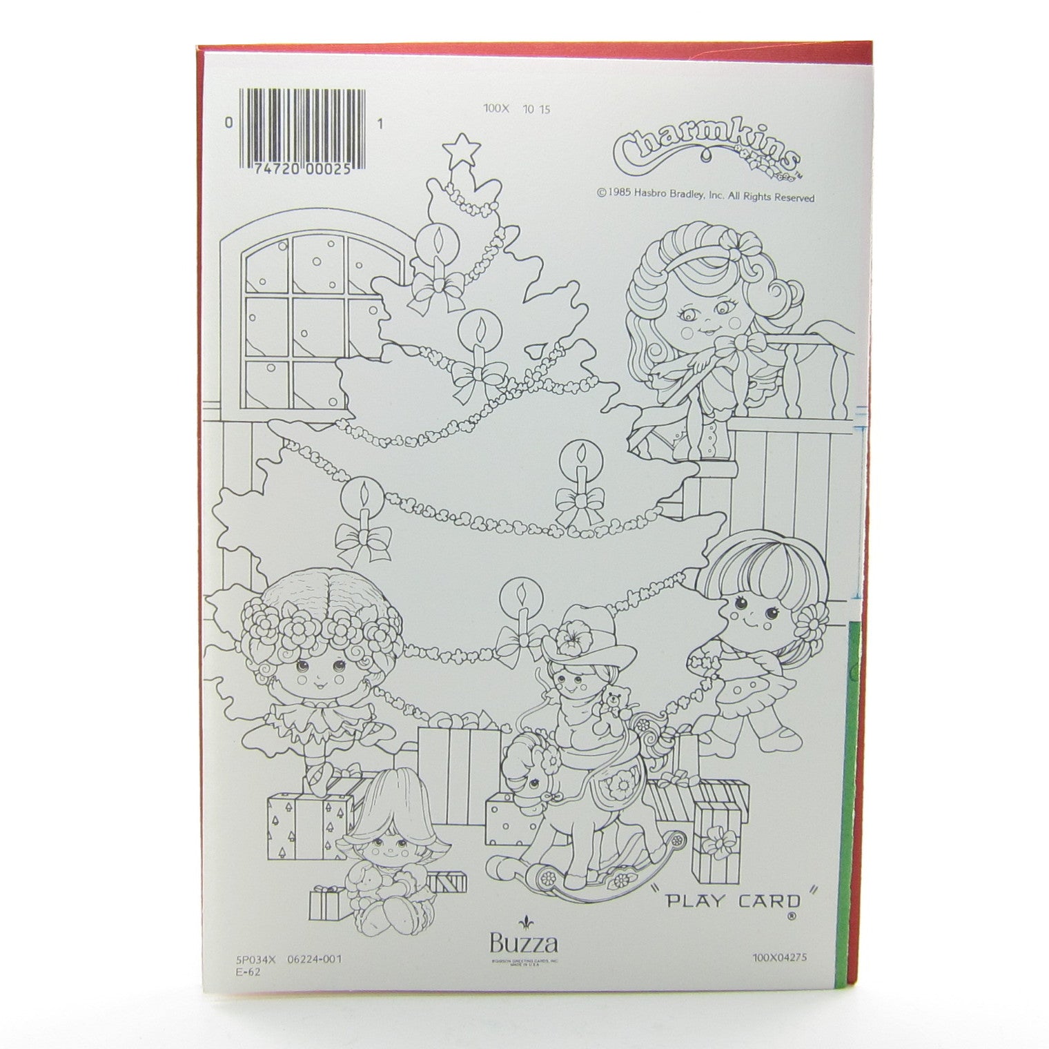 christmas greeting card coloring pages