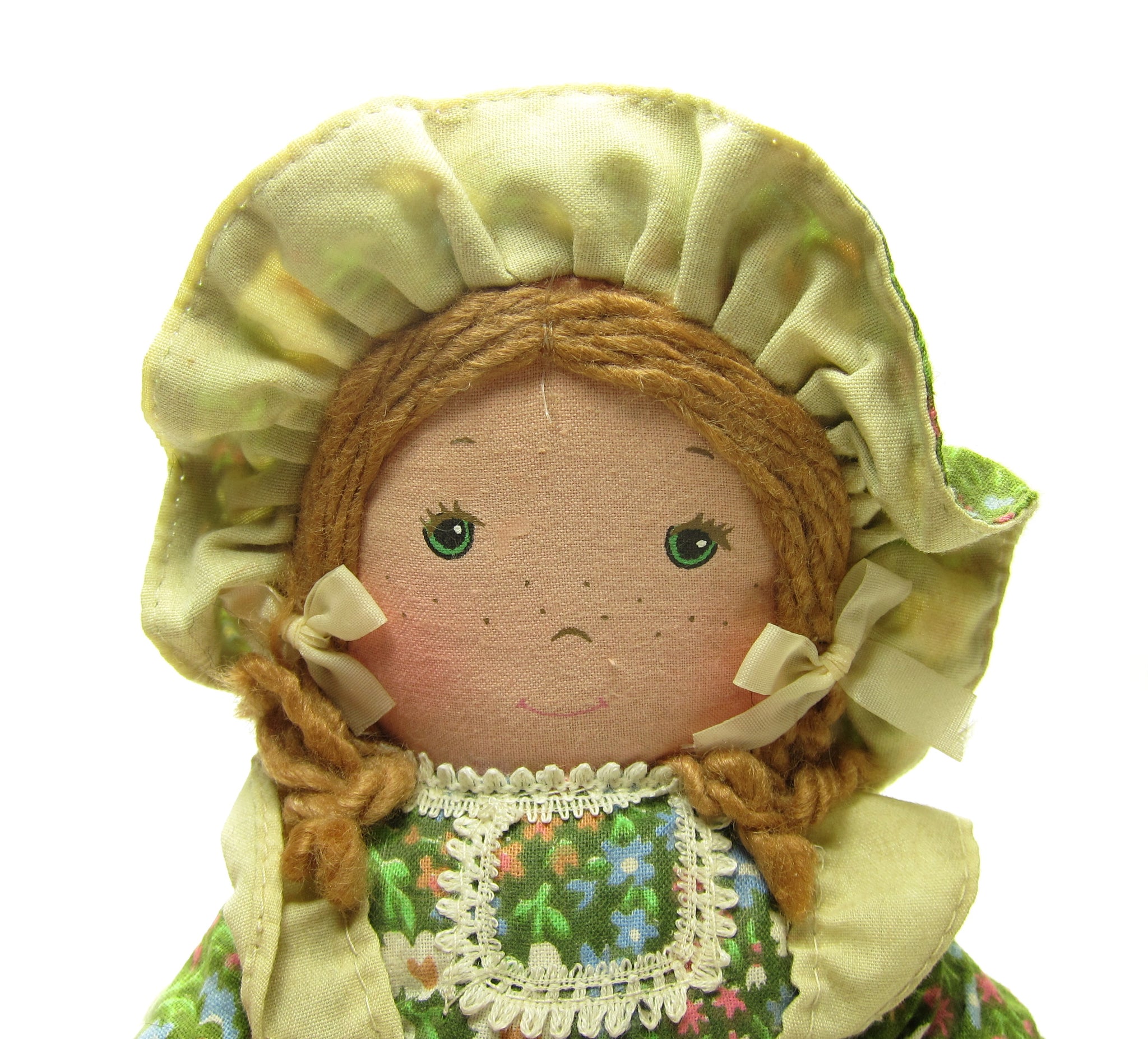 Holly Hobbie Amy Doll Vintage Rag Doll Holly Hobbie's Friend in Green ...