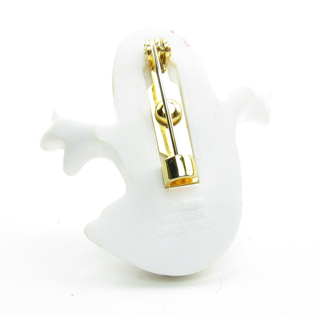 Halloween Ghost with Googly Eyes Pin Vintage Hallmark Lapel | Brown ...