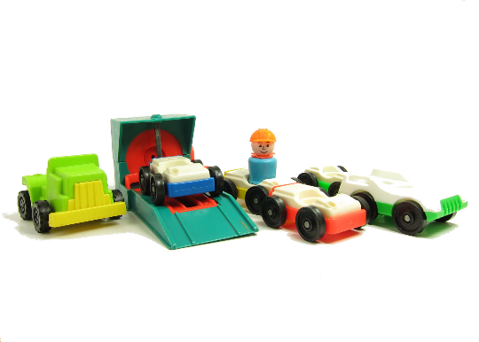 Cars & Truck Fisher-Price Little People Mechanic Repair Lift | Brown ...