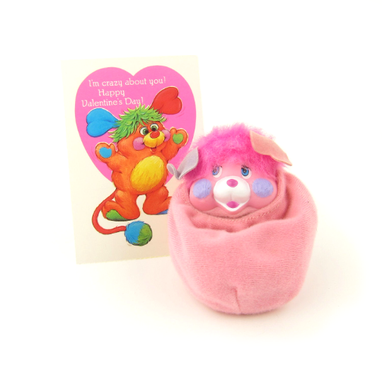 Party Popple Poseable Pocket Popples Toy with Valentine Card | Brown ...