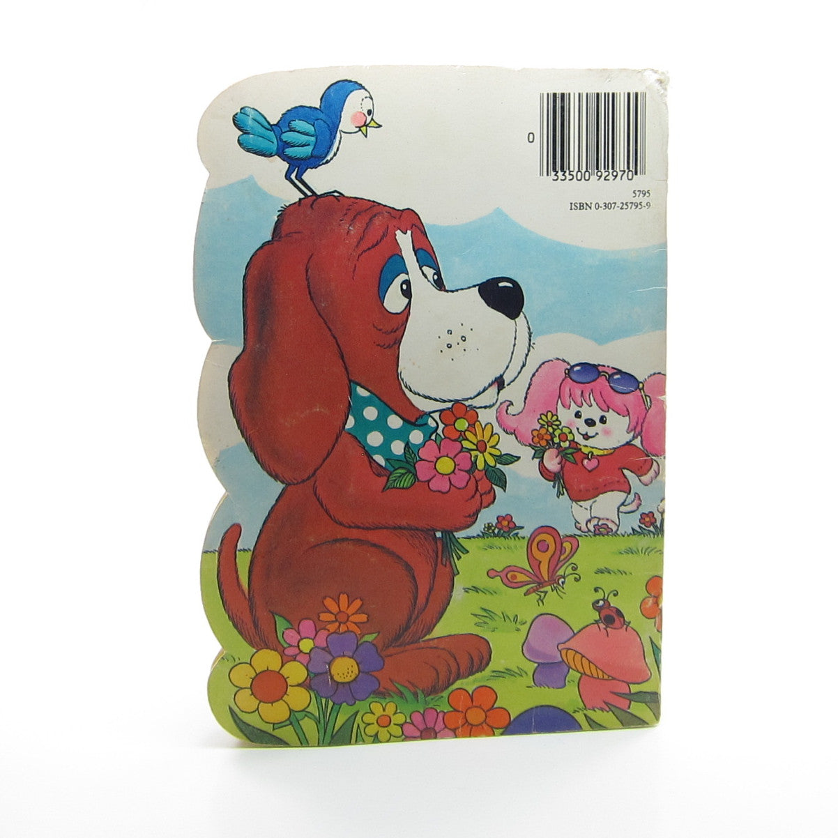 Poochie and SloMo Vintage 1983 Golden Fuzzy Shape Book | Brown Eyed Rose