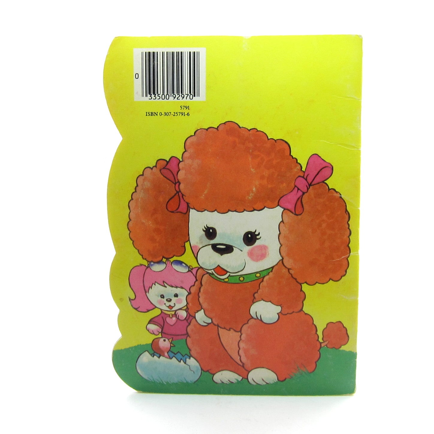 Poochie and Lickrish Vintage 1983 Golden Fuzzy Shape Book | Brown Eyed Rose