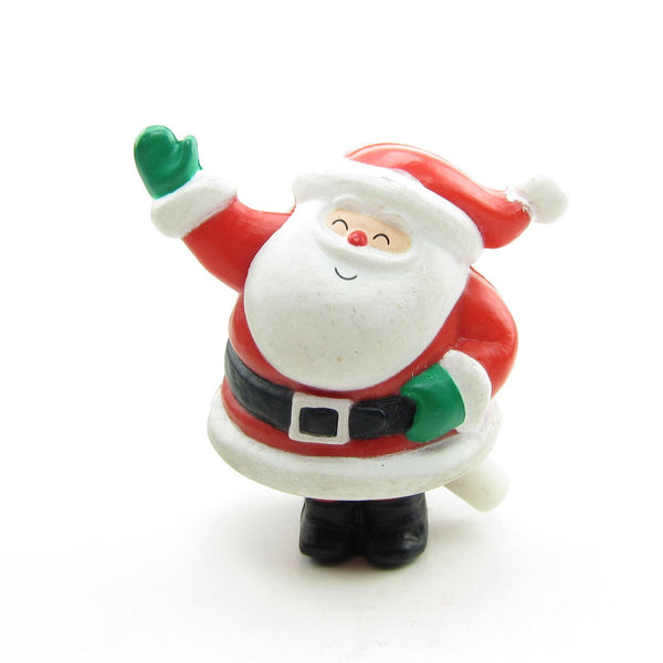 Waving Santa Claus Pin Vintage 1988 Hallmark Wind-Up Lapel | Brown Eyed ...